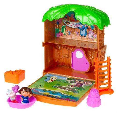Fisher Price Dora the Explorer Lets Go Adventure Treehouse Playset - ToyWiz