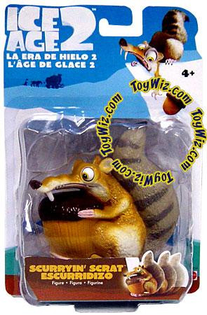 Ice Age 2 The Meltdown Scurryin Scrat 4 Wind Up Figure Mattel Toys - ToyWiz