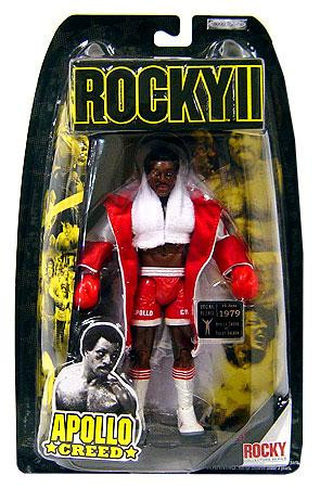 Rocky II Series 2 Apollo Creed Action Figure White Robe Jakks Pacific ...