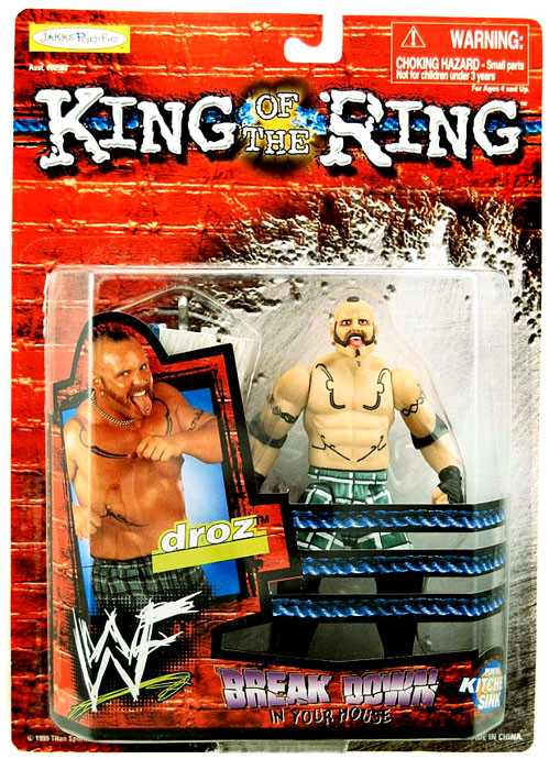 WWE Wrestling WWF King of the Ring Breakdown in Your House Droz Action Figure Jakks Pacific - ToyWiz