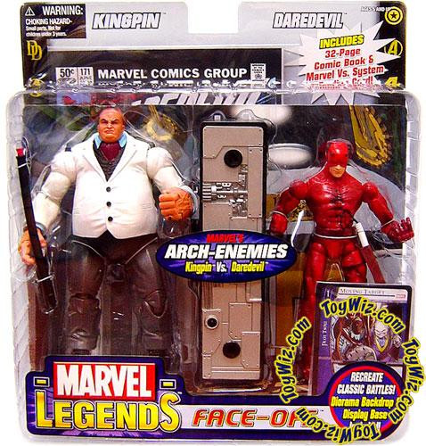 Marvel Legends Face Off Series 1 Kingpin vs. Daredevil Action Figure 2 ...