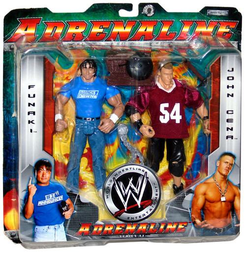 WWE Wrestling Adrenaline Series 11 John Cena Funaki Action Figure 2 ...