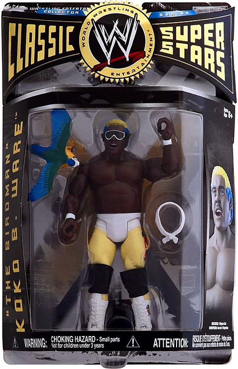 WWE Wrestling Classic Superstars Series 6 The Birdman Koko B. Ware ...