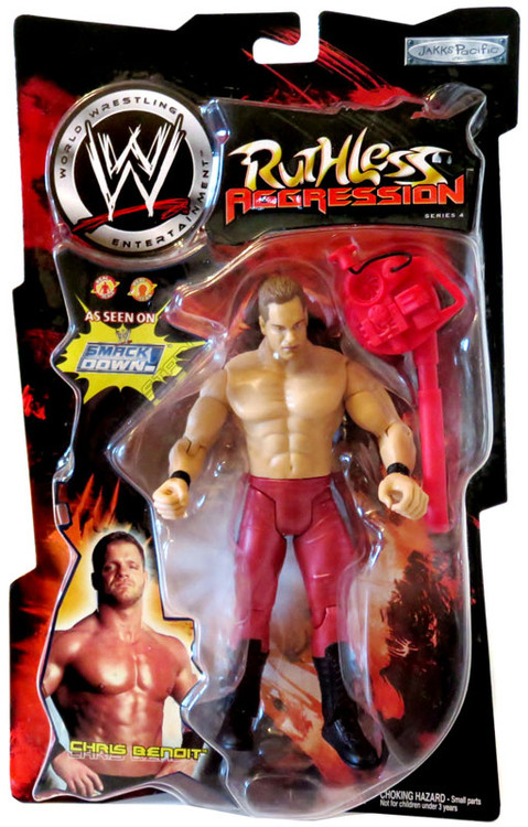 WWE Wrestling Ruthless Aggression Series 4 Chris Benoit Action Figure ...