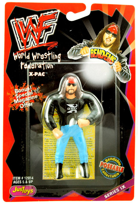 WWE Wrestling WWF WWF Bend-Ems Series 9 X-Pac Action Figure JusToys ...