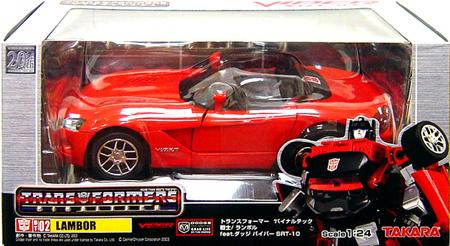 Transformers Japanese Binaltech Dodge Viper Lambor Action Figure BT-02 ...
