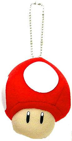 Super Mario Super Mushroom Plush Keychain BanPresto - ToyWiz