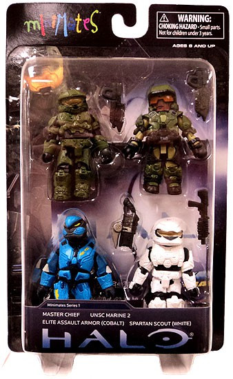 Halo 3 Minimates Series 1 Exclusive Minifigure 4-Pack Diamond Select ...