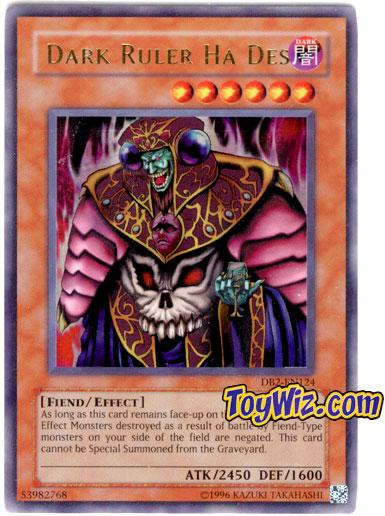 YuGiOh Dark Beginning 2 Single Card Ultra Rare Dark Ruler Ha Des DB2-EN124 - ToyWiz