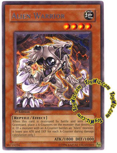 Yugioh Gx Power Of The Duelist Single Card Rare Alien Warrior Potd