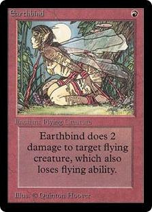 Magic The Gathering Beta Single Card Common Earthbind - ToyWiz