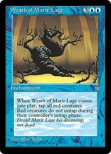 Magic The Gathering Ice Age Single Card Rare Wrath of Marit Lage - ToyWiz