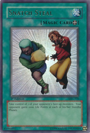 YuGiOh Magic Ruler Single Card Ultra Rare Snatch Steal MRL-036 - ToyWiz