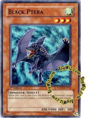 YuGiOh Structure Deck Dinosaurs Rage Single Card Common Black Ptera ...