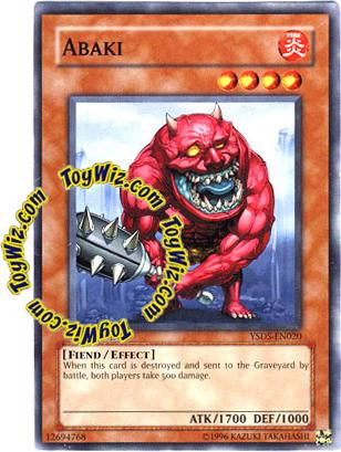 YuGiOh GX Syrus Truesdale Starter Deck Single Card Common Abaki YSDS ...