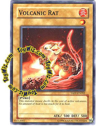 YuGiOh GX Tactical Evolution Single Card Common Volcanic Rat TAEV-EN002 ...