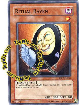 YuGiOh GX Tactical Evolution Single Card Common Ritual Raven TAEV-EN035 ...