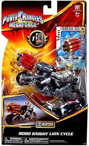 Power Rangers Megaforce Zord Builder Robo Knight Lion Cycle Action ...