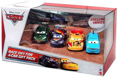 Disney Cars Multi-Packs Race Day Fan 4-Car Gift Pack Exclusive 155 ...