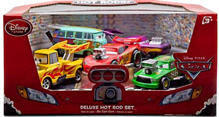 Disney Cars 143 Deluxe Sets Hot Rod Exclusive 148 Diecast Car Set - ToyWiz