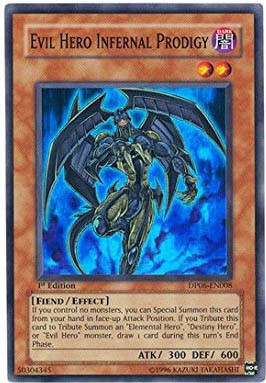 YuGiOh GX Duelist Pack Jaden Yuki 3 Single Card Super Rare Evil Hero ...