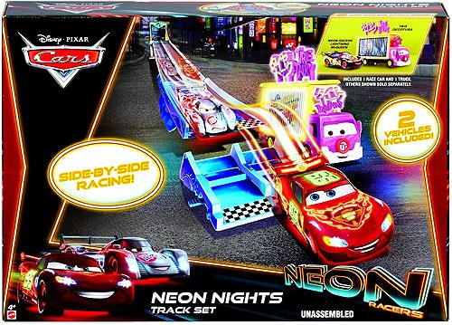 Disney Cars Neon Racers Neon Nights Exclusive 155 Diecast Car Track Set ...
