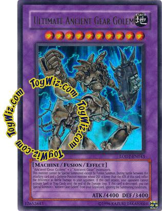YuGiOh GX Light of Destruction Single Card Ultra Rare Ultimate Ancient Gear Golem LODT-EN043 ...