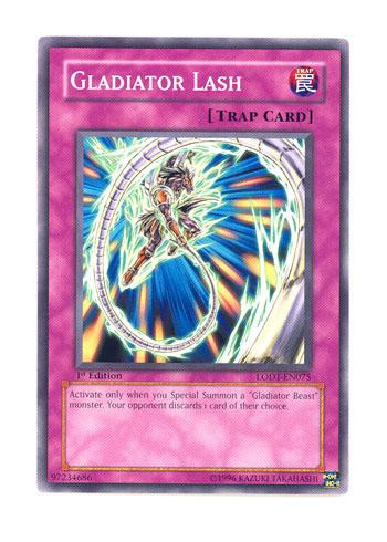 YuGiOh GX Light of Destruction Single Card Common Gladiator Lash LODT-EN075 - ToyWiz