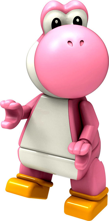 KNEX Super Mario Yoshi 2 Minifigure Pink Loose - ToyWiz
