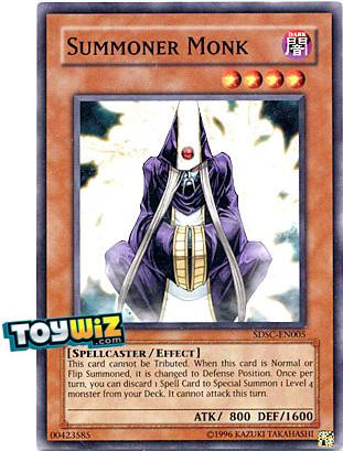 YuGiOh 5Ds Spellcasters Command Single Card Common Summoner Monk SDSC ...
