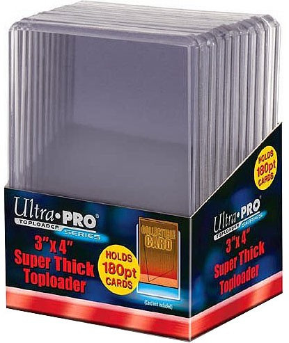 Ultra Pro Card Supplies Toploader Series 3 X 4 Super Thick Toploader ...