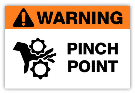 Warning - Pinch Point Label | Creative Safety Supply