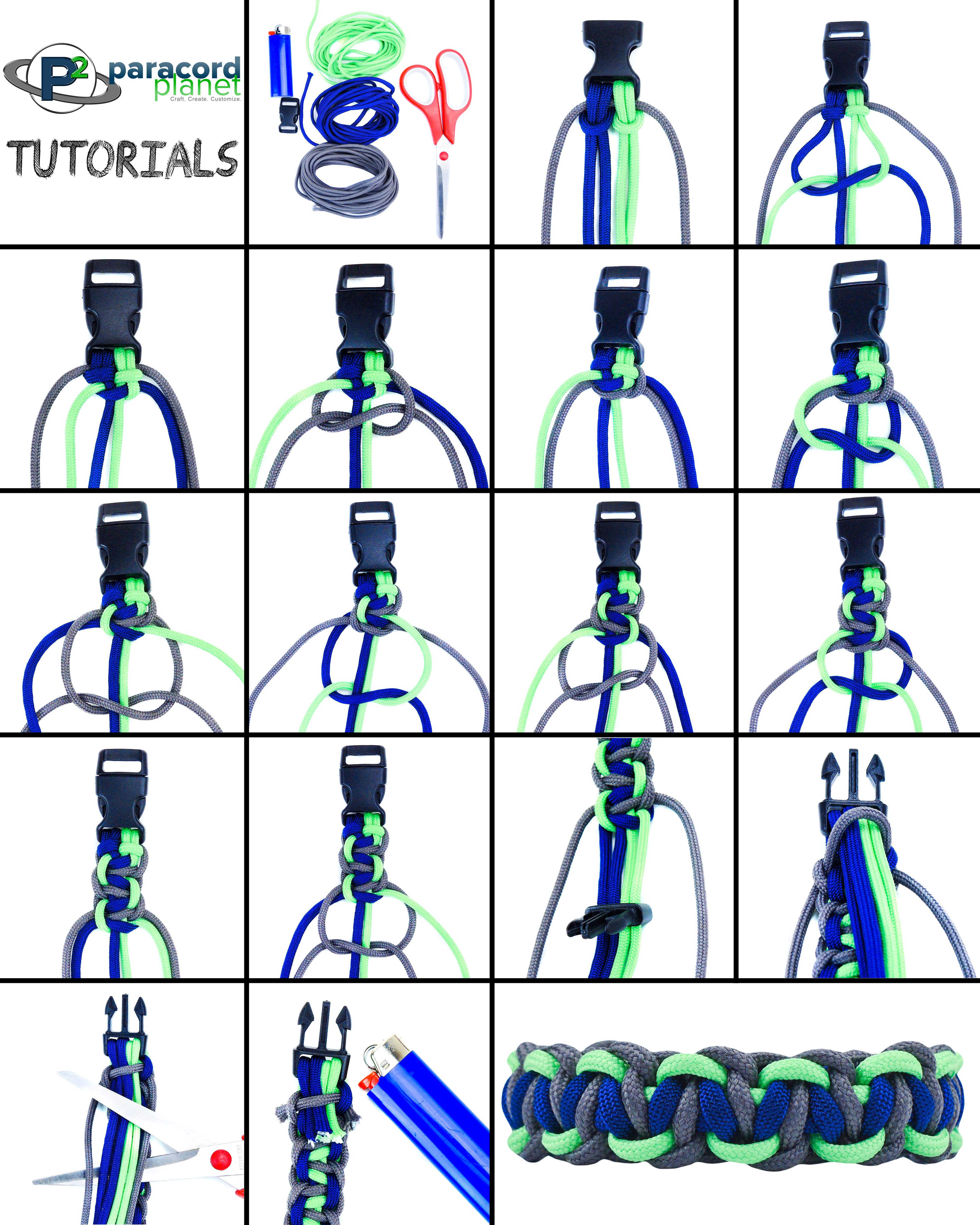 Paracord For Beginners 5 Easy Variations On The Cobra Weave Part 2 