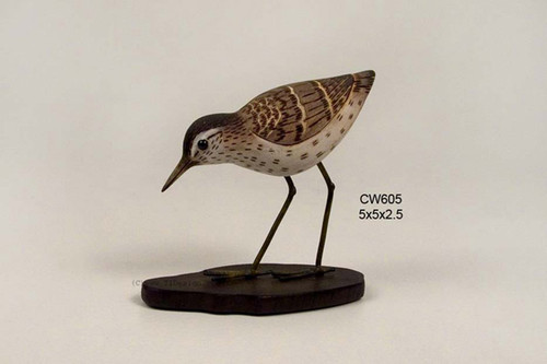Sandpiper Table Sculpture - Hand Carved Wood