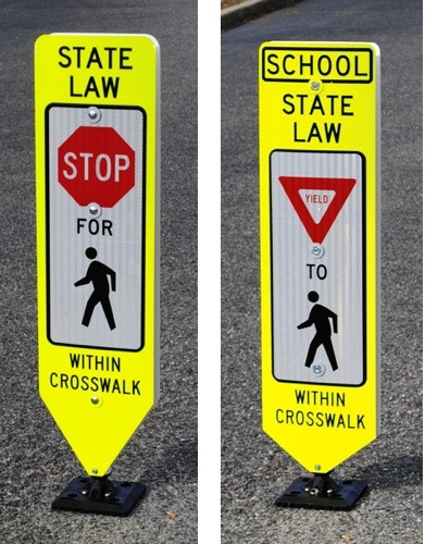 Pedestrian Crosswalk Sign | Allstate Sign & Plaque