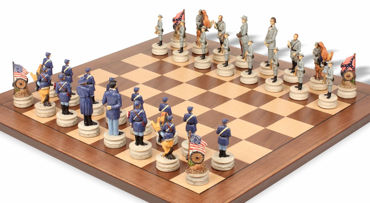 Civil War Theme Chess Set Package The Chess Store