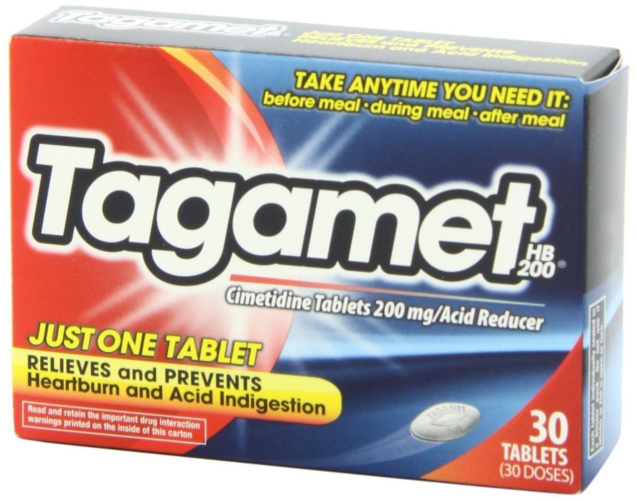 Tagamet Acid Reducer, 200mg, 30-count Tablets, 30 Count ...