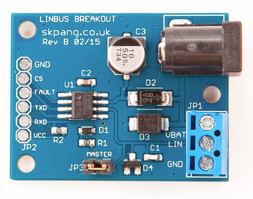 Lin Bus Breakout Board With Microchip Mcp2004a Transceiver