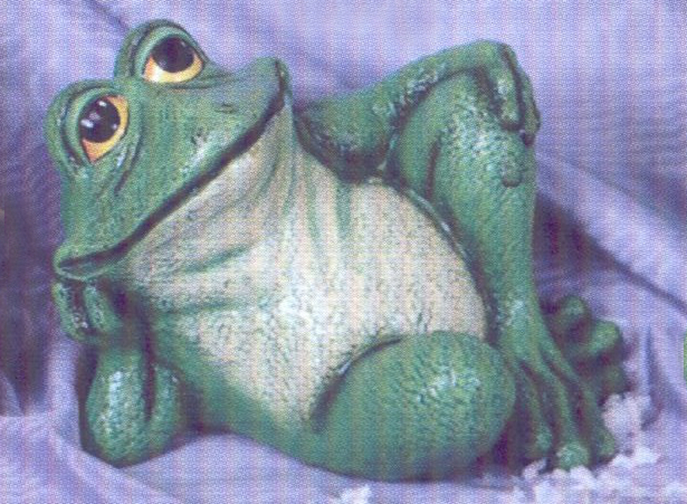 Ceramic Bisque Goofy Frog Lying Down U-Paint Ready to Paint | eBay