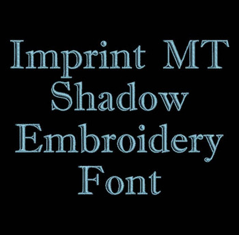 Machine Embroidery Font - Type It Again! Typewriter