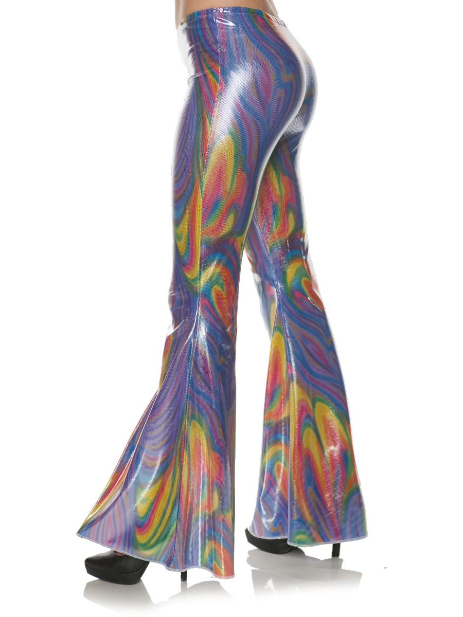 Women's 70s Swirl Bell Bottom Costume Pants | eBay