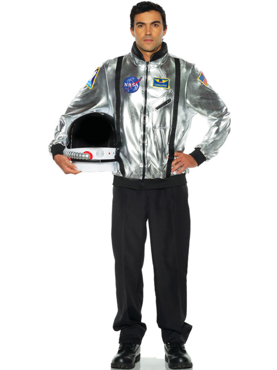 Men's Astronaut Silver Space Costume Jacket | eBay