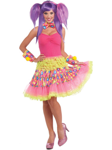 Pink Polka Dot Clown Skirt