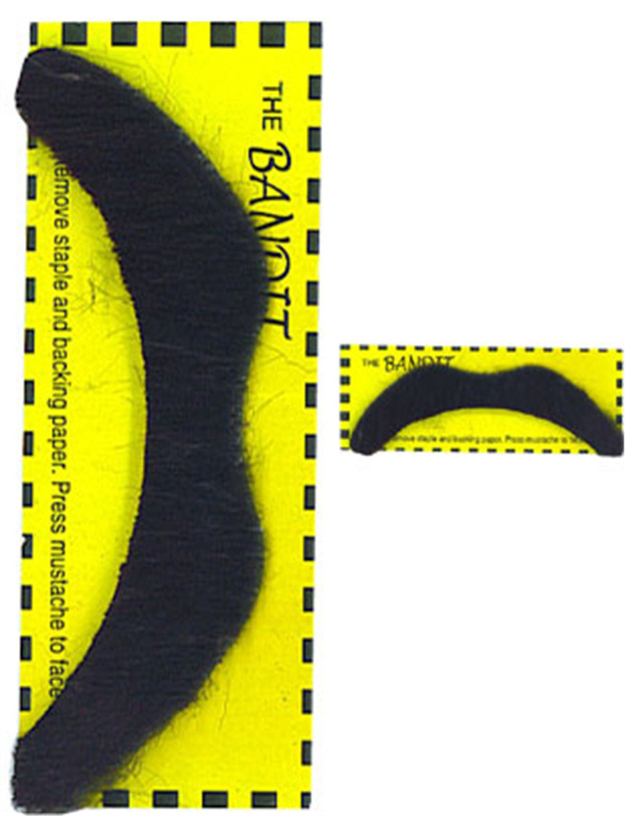 Stick On Costume 70's Burt Reynolds The Bandit Mustache