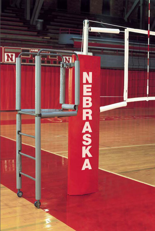 Indoor Volleyball Pole - VB10 Aluminum Stationary Volleyball Standards Only