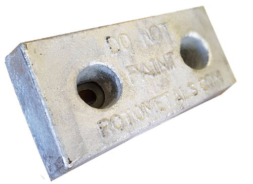 AHC-20 Aluminum Anode 2.5" x 6" x 12" - RotoMetals