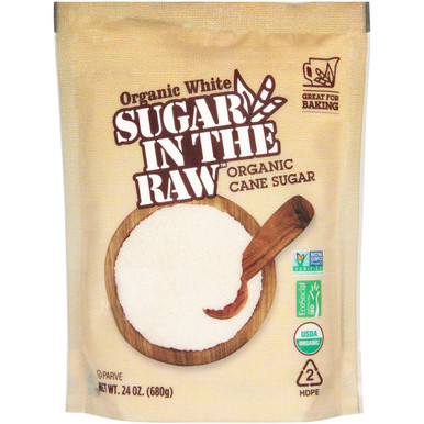 Organic White Sugar In The Raw Cane Sugar, 24 oz. - Whole And Natural