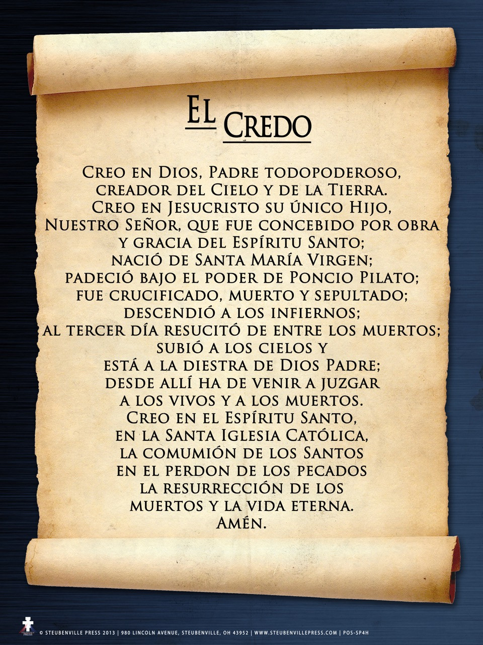 Spanish Apostles' Creed Poster - Catholic to the Max - Online Catholic ...