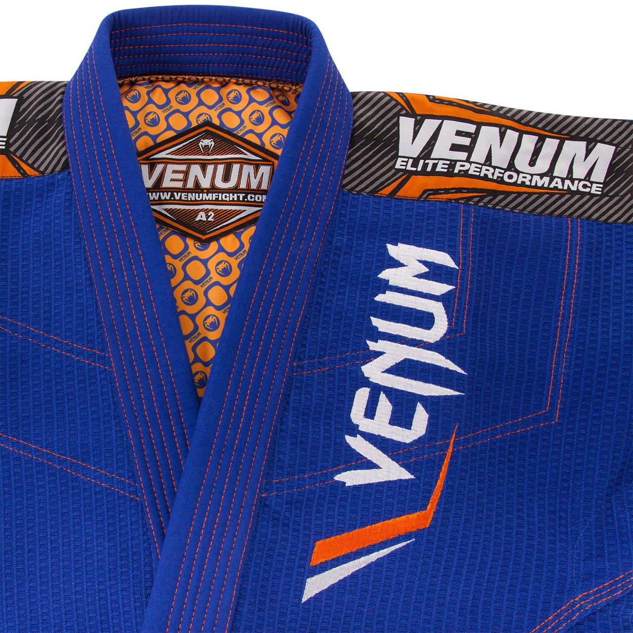 Venum Elite BJJ Gi - Royal Blue /Orange- The Jiu Jitsu Shop