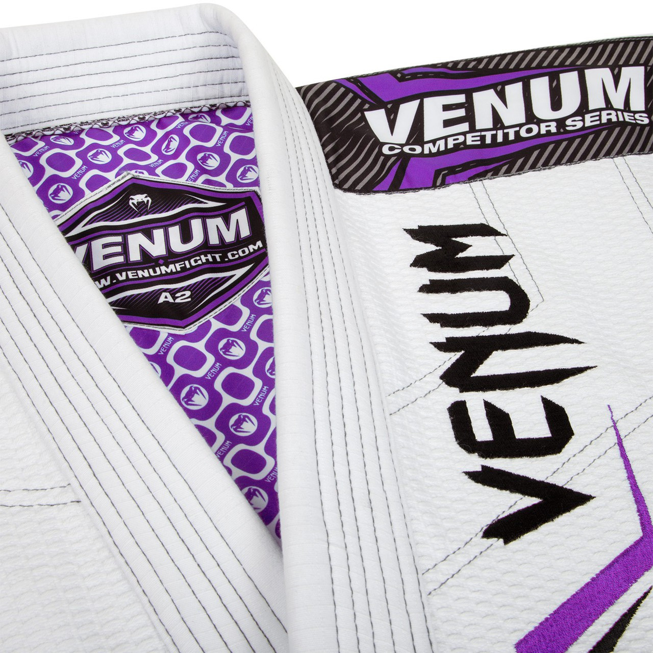 Venum Elite BJJ Gi - White/ Purple - The Jiu Jitsu Shop
